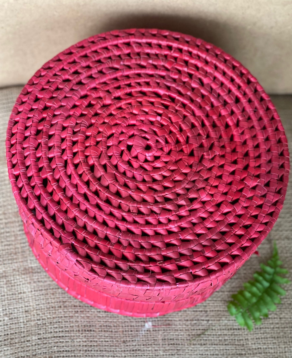 Red Palm Leaf Box – Ethic Attic